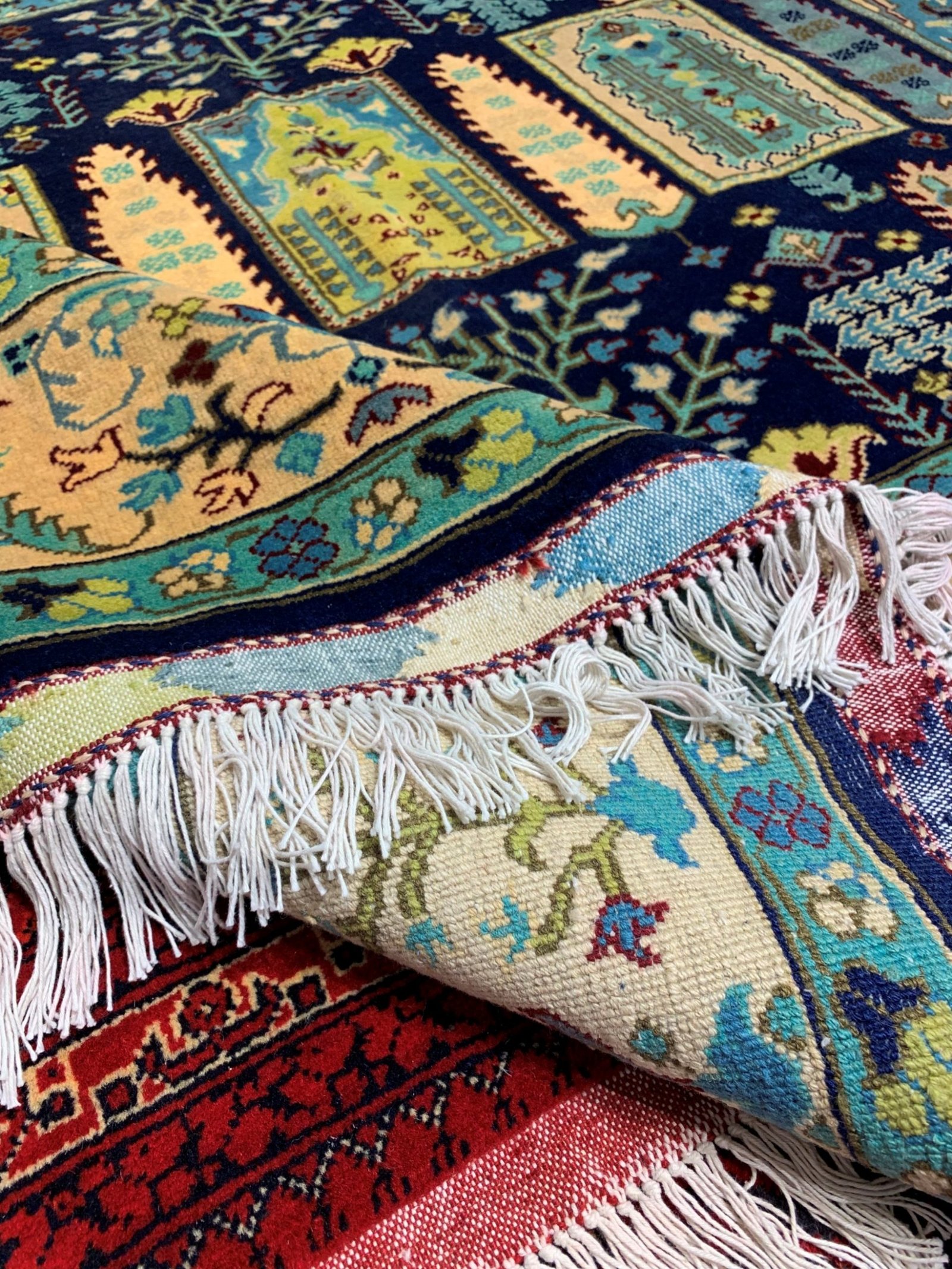 Handwoven Persian Rug - Authentic Designer Fabric, Woven Ikat, Suzani ...