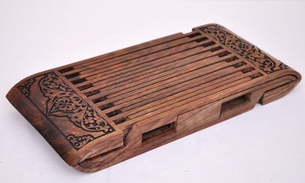 High-quality wooden book stand Laukh with a professional touch.