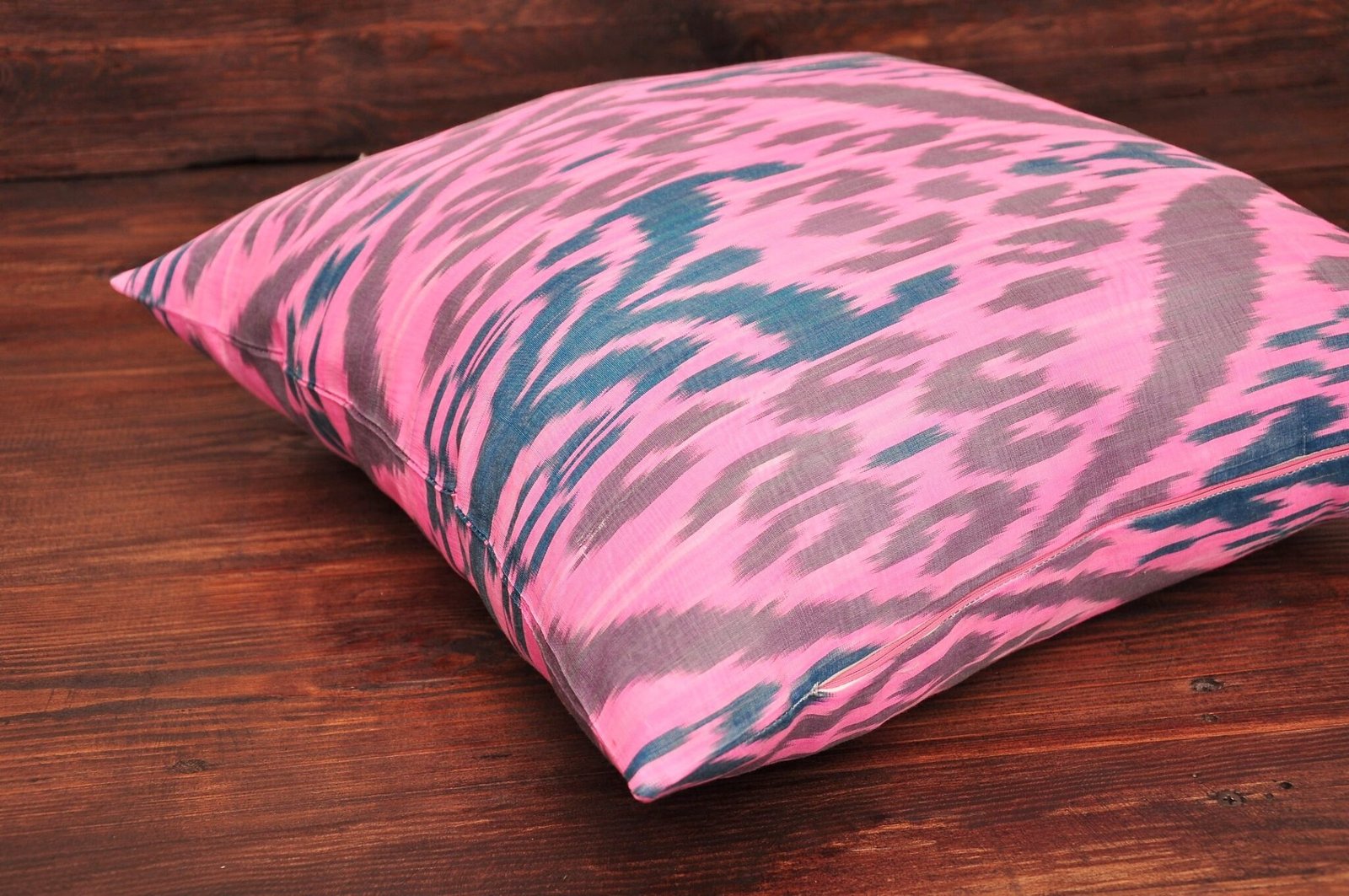Shop the Stunning Calico Pink Ikat Cushion