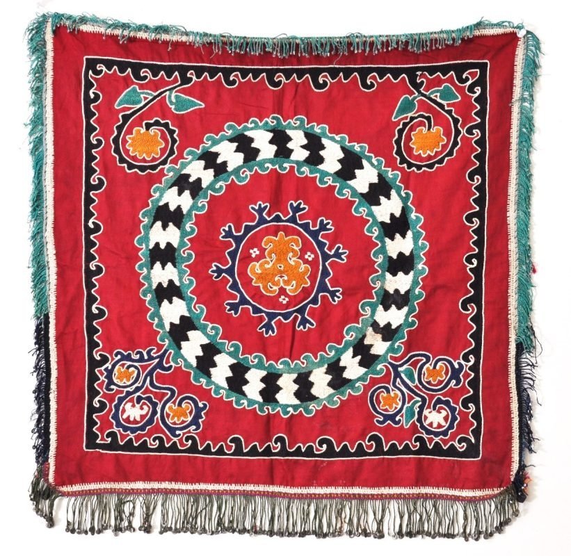 Uniquely Handmade Roundel shape Suzani Embroidery