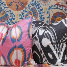 Adding a Unique Touch with Silk Ikat Pillows for Your Home Decor