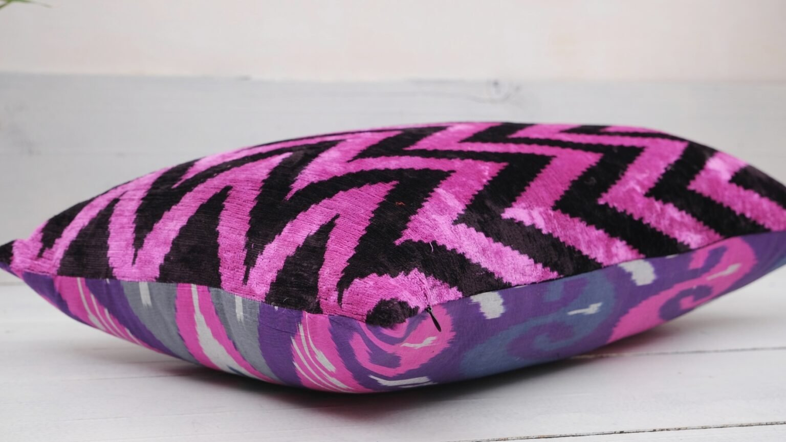 Luxury Velvet Chevron Cushion