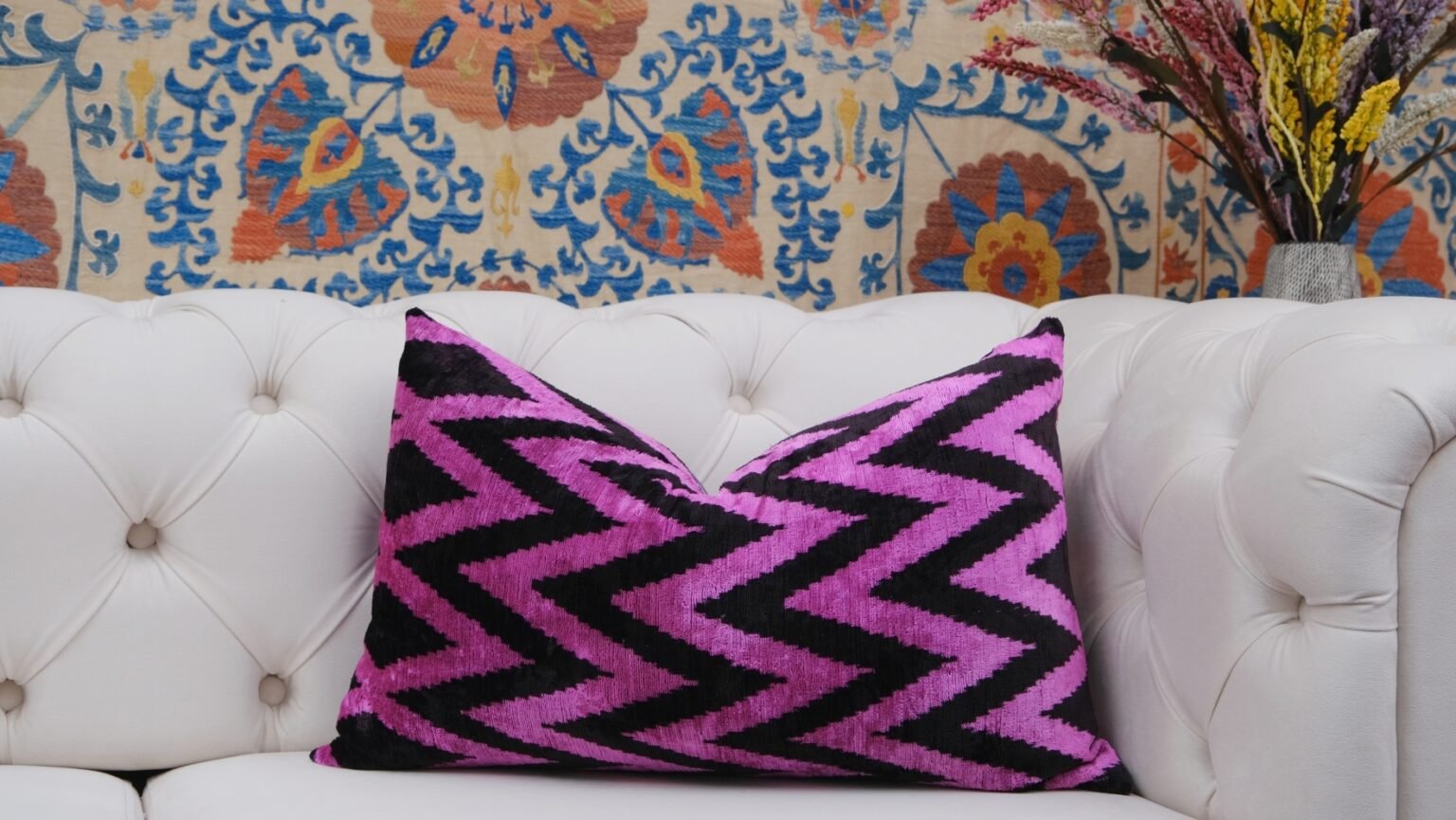 Luxury Velvet Chevron Cushion