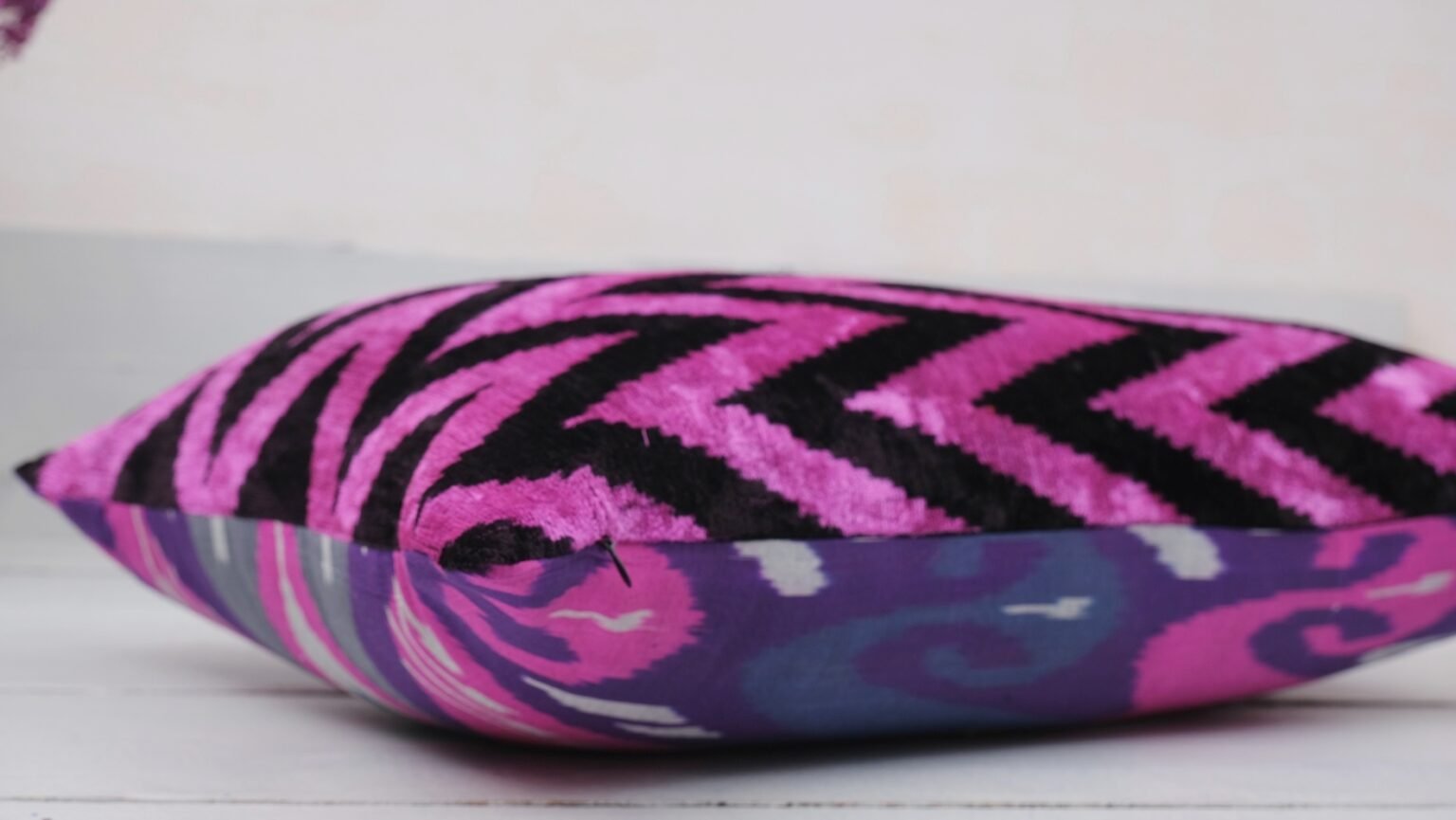 Luxury Velvet Chevron Cushion